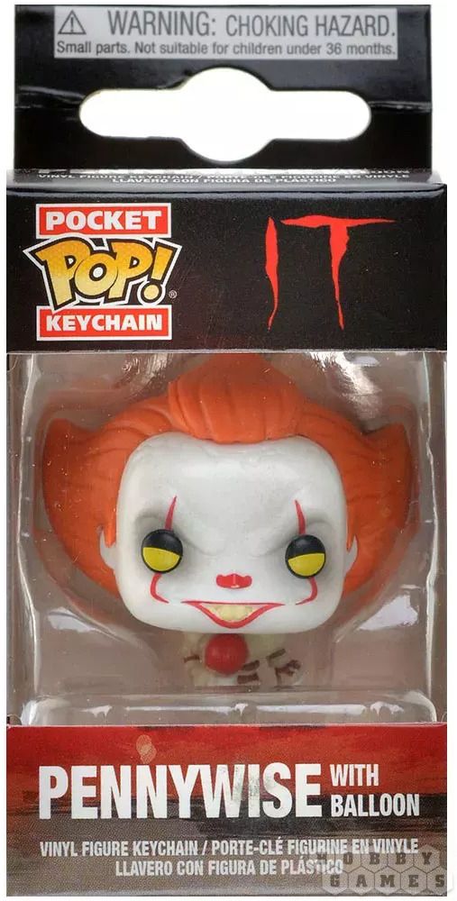 Брелок Funko POP! Pocket Keychain. IT: Pennywise with Balloon