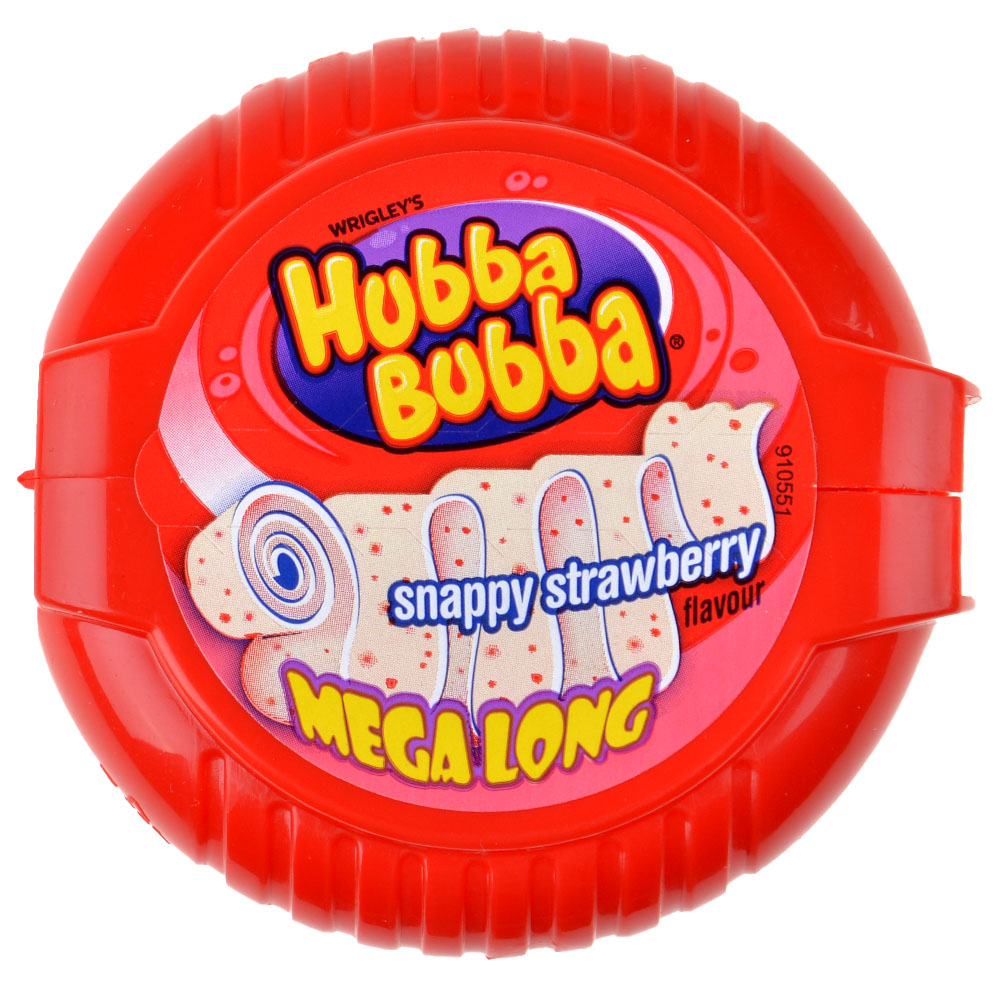 Жевательная резинка Hubba Bubba Mega Long: Strawberry | Купить ...